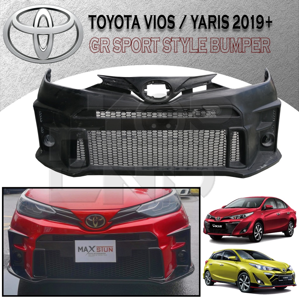 TOYOTA VIOS / YARIS 2019+ GR SPORT LOOK FRONT BUMPER (GR) FIBER BUMPER ...
