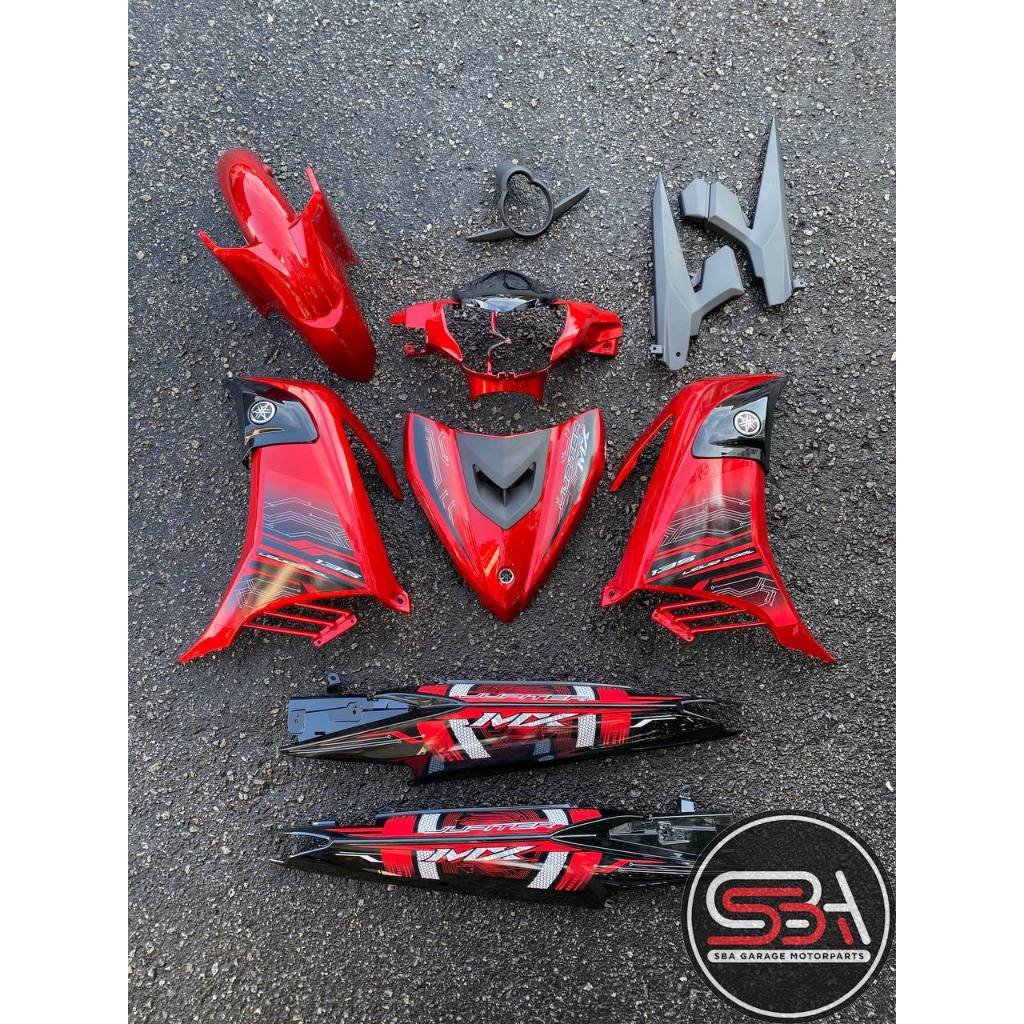 COVERSET YAMAHA LC LC135 V2 V6 V7 JUPITER JMX MX RED RM7 BLACK L6-JMX-4 ...
