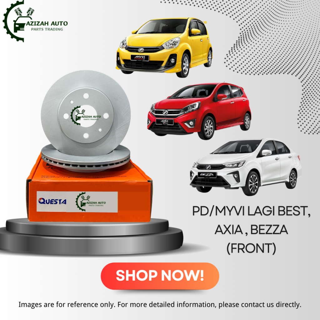 QUESTA BRAKE DISC ROTOR (STANDARD) PERODUA MYVI LAGI BEST , AXIA ...
