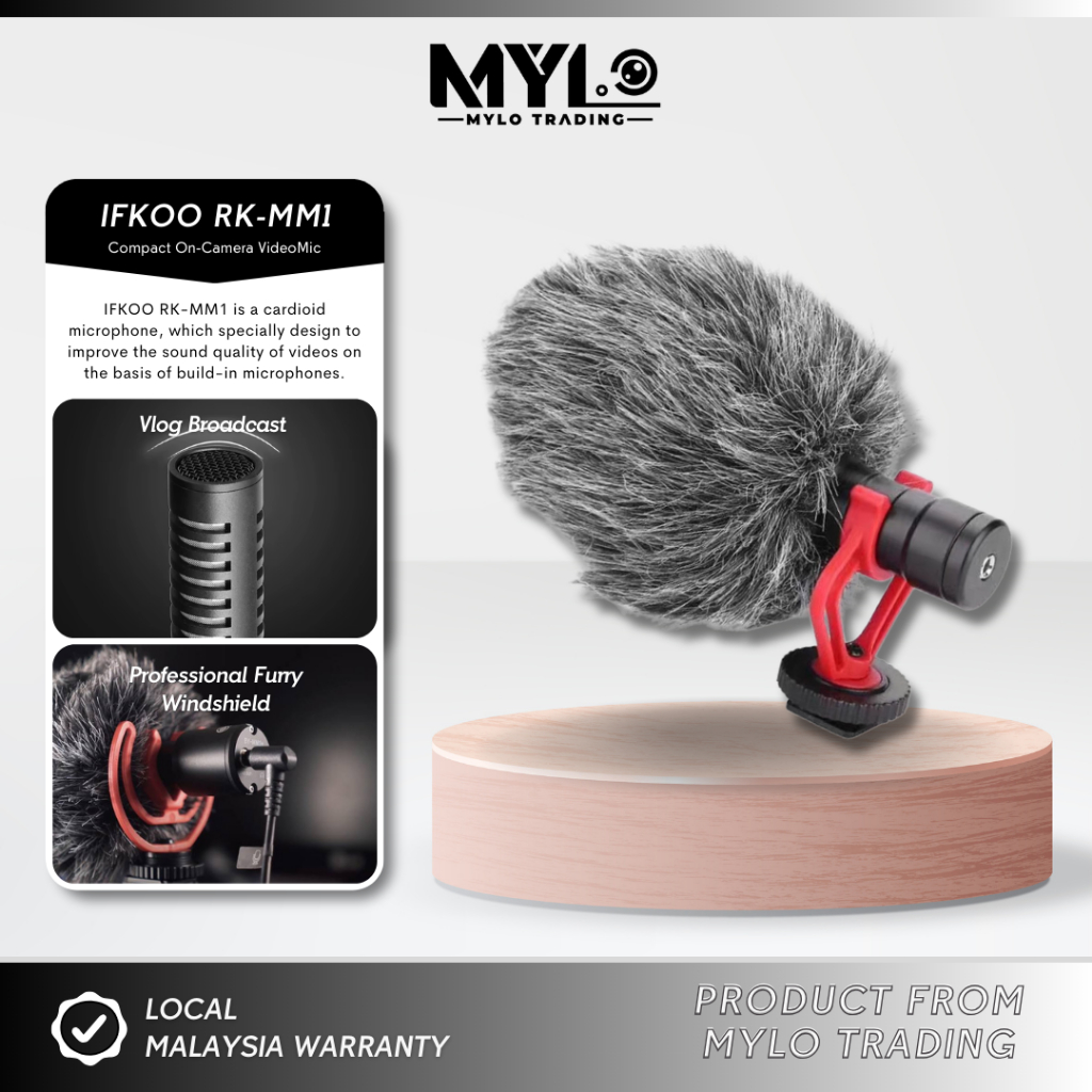 IFKOO RK-MM1 Compact On-Camera Microphone for YouTube Vlogging ...