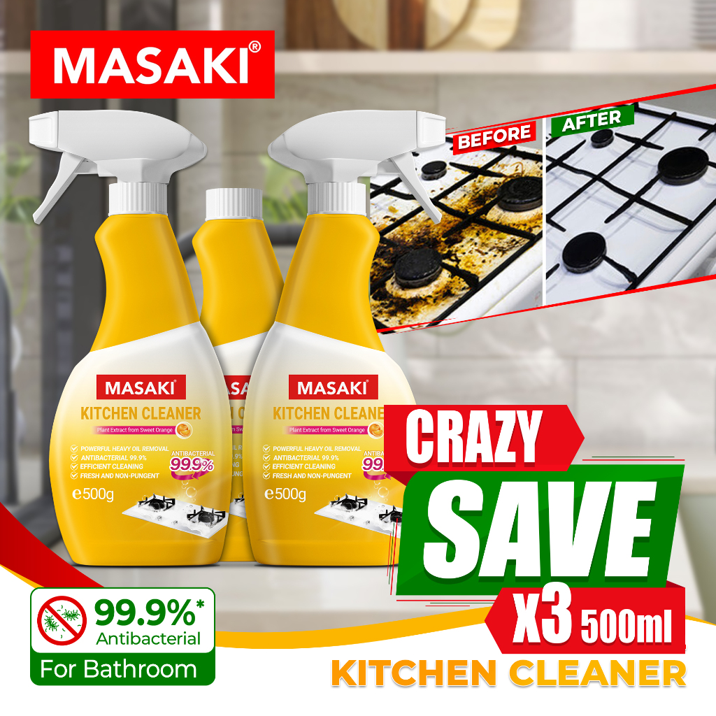 MASAKI Kitchen Oil Grease Remover (480g) | Shopee Malaysia