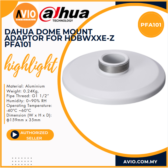 Dahua Outdoor Weatherproof CCTV Camera Ceiling Wall Mount Adapter ...