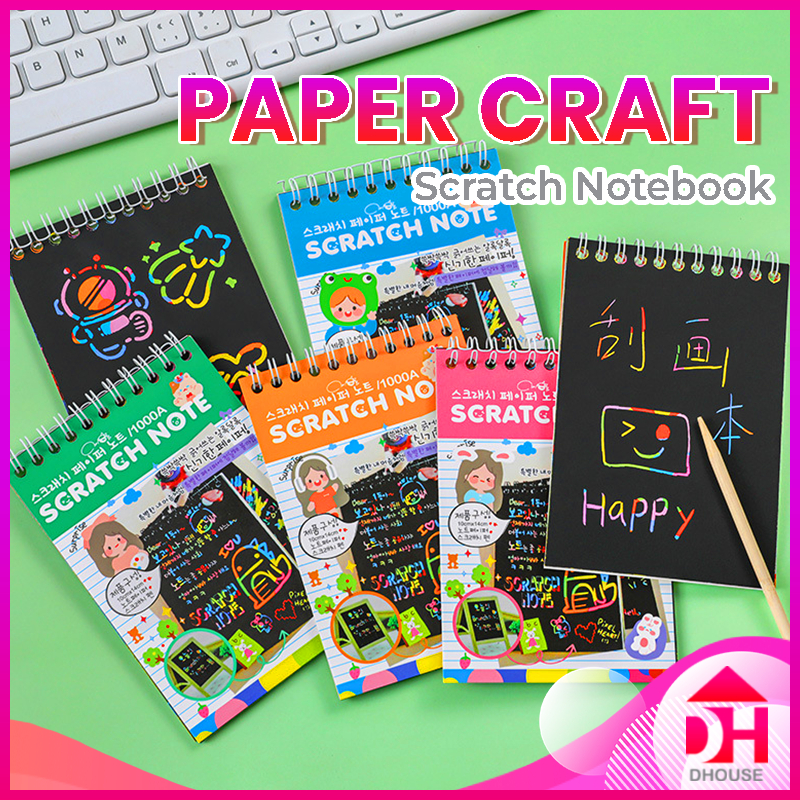 Rainbow Scratch Notebook Colorful Magic Kids Children Drawing Art Note ...