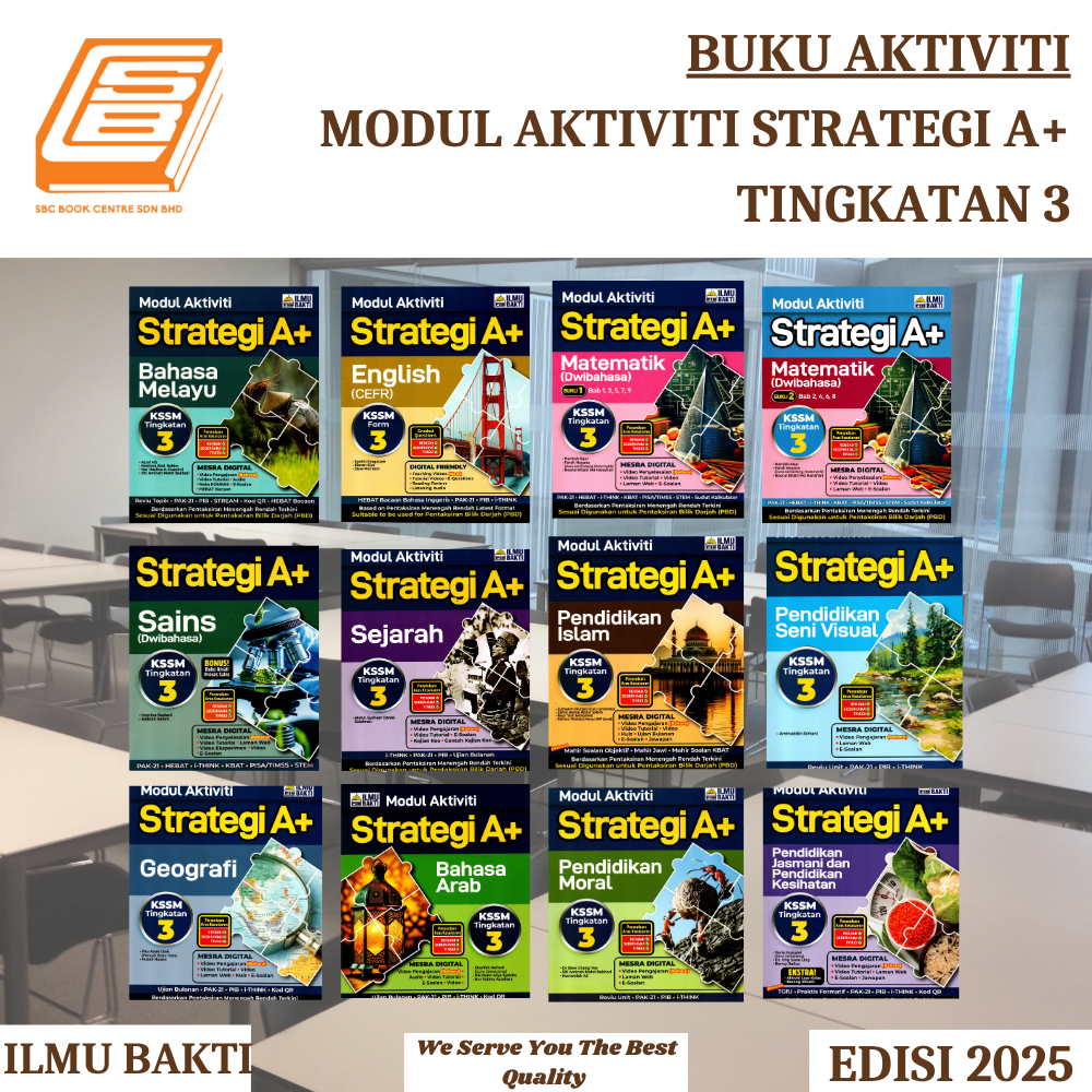 [SBCB] Buku Latihan : Modul Aktiviti Strategi A+ Tingkatan 3 ( Ilmu Bakti ) | Shopee Malaysia