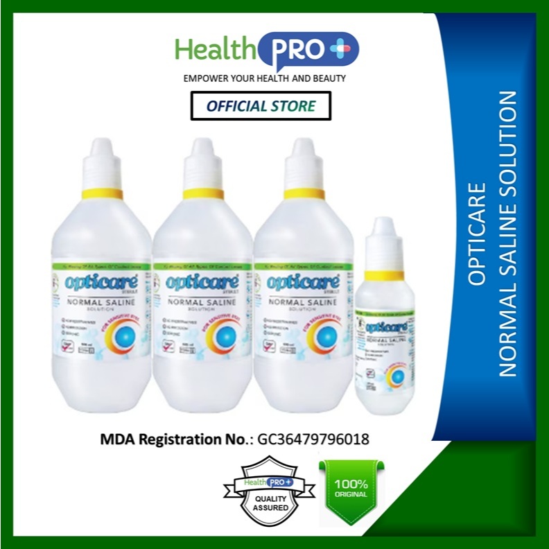 Opticare Sterile Normal Saline Solution For Contact Lens EXPIRY: 06/ ...