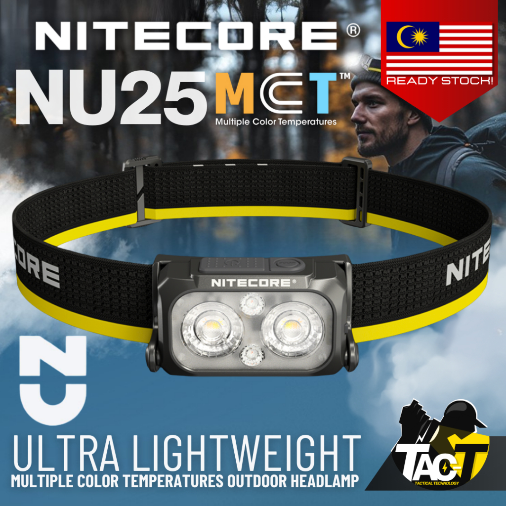 NITECORE NU25 MCT - 400 Lumen USB-C Rechargeable Multi-Temperature ...