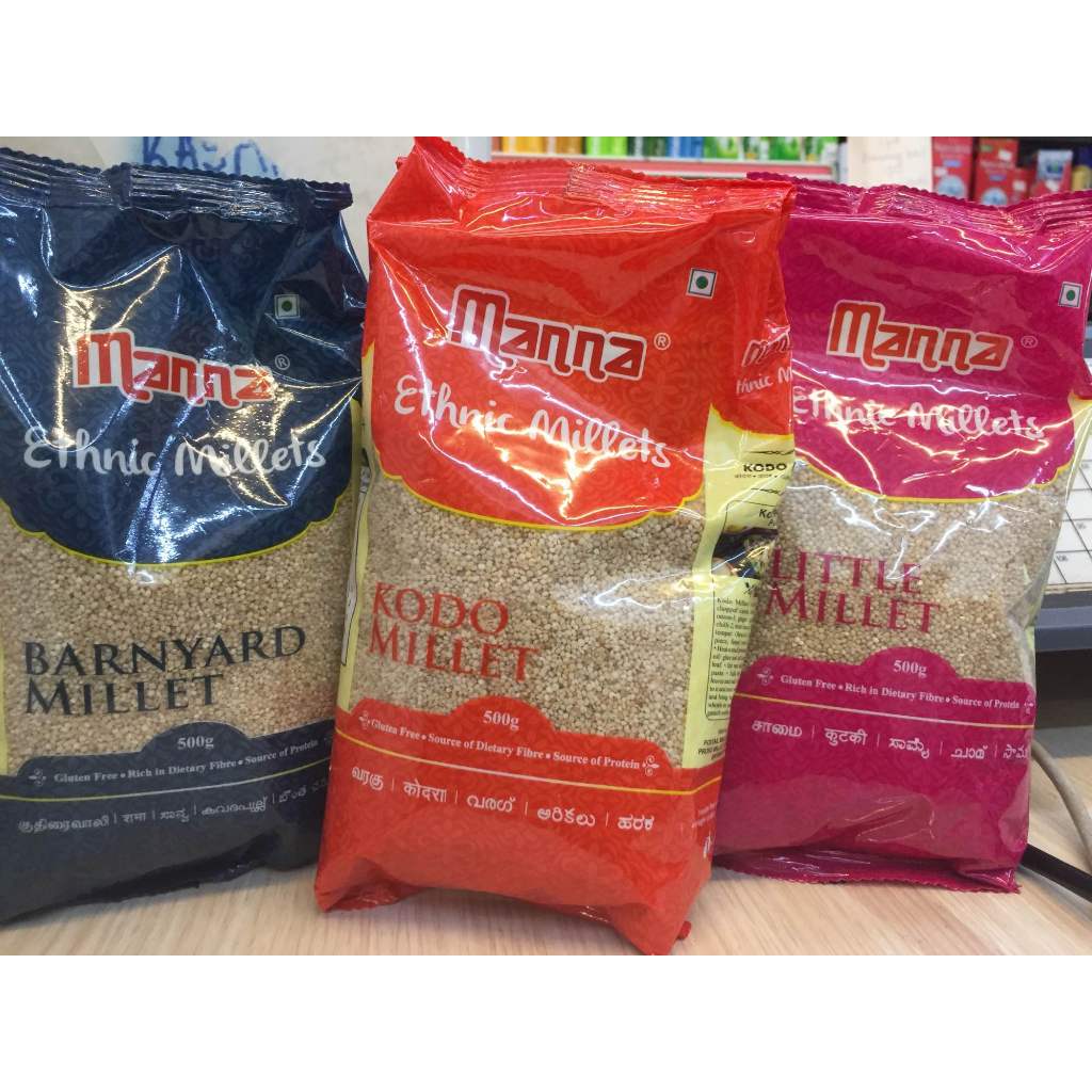 Manna Millets / Kodo( Varagu / Little Millet (samai) / Foxthail (thinai ...