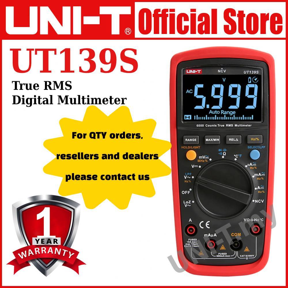 UNI-T UT139S UT139C True RMS Digital Multimeter | Shopee Malaysia