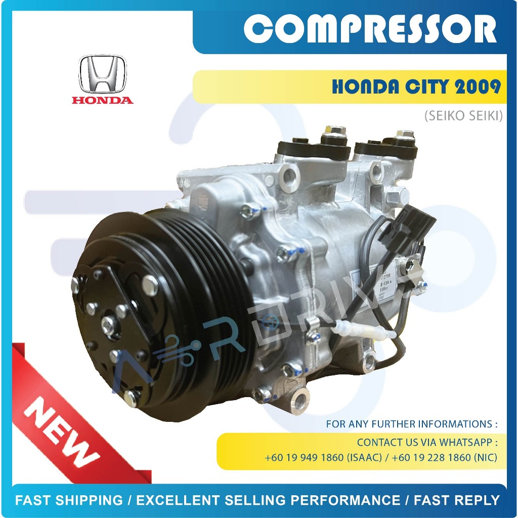 SEIKO SEIKI HONDA CITY 2009 COMPRESSOR ( 3424 ) | Shopee Malaysia