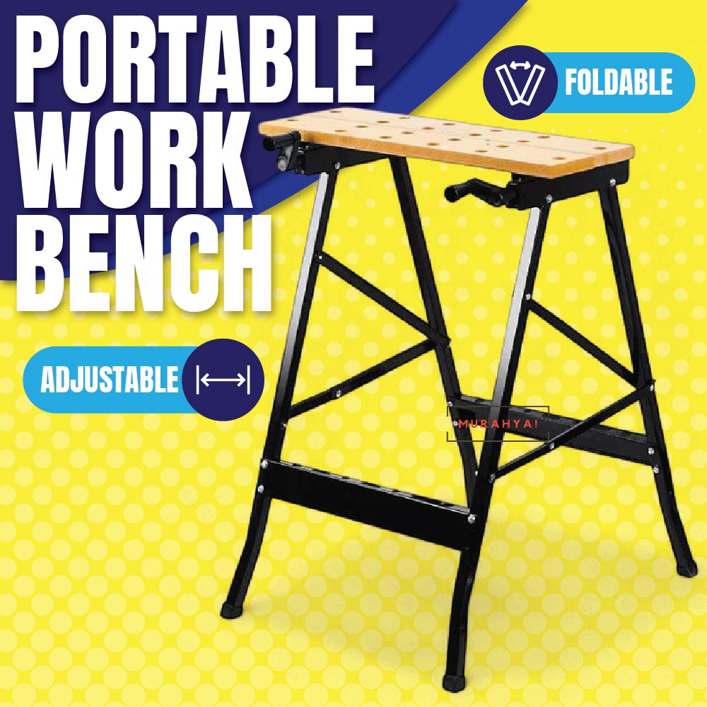 Workbench Table Portable Working table Adjustable work bench workshop ...