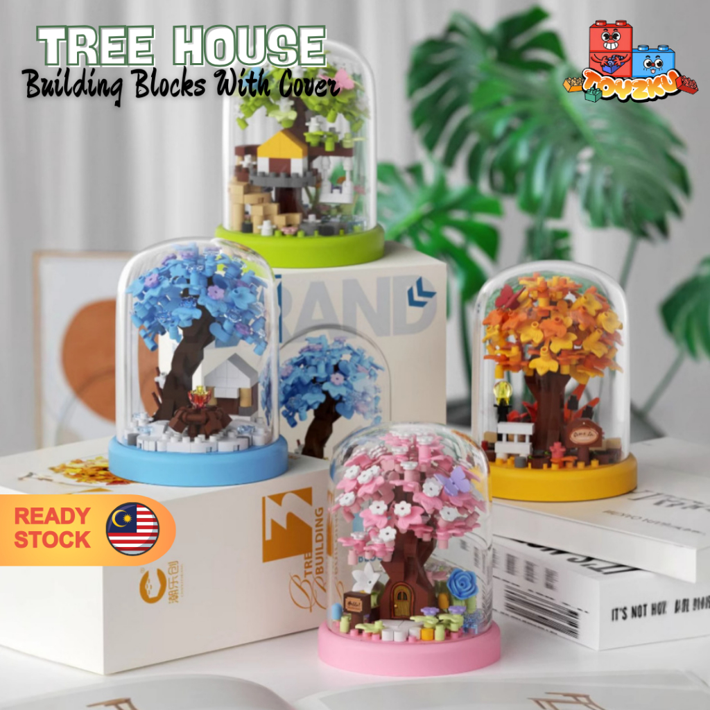 CLC Tree House Building Blocks With Cover Cute Mini Bricks Birthday ...
