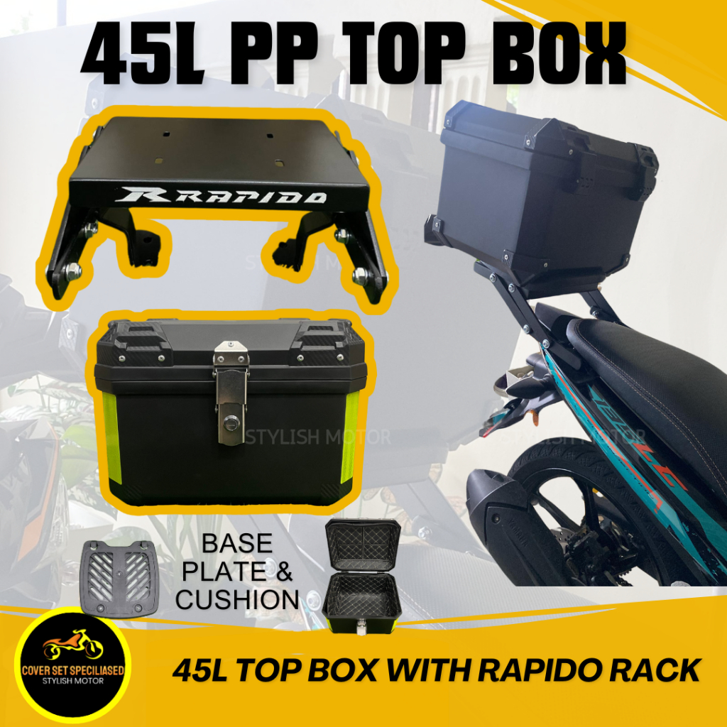 RAPIDO Monorack Tailstock Shelf Luggage Rack SOYO Spoiler 45L Top Box ...