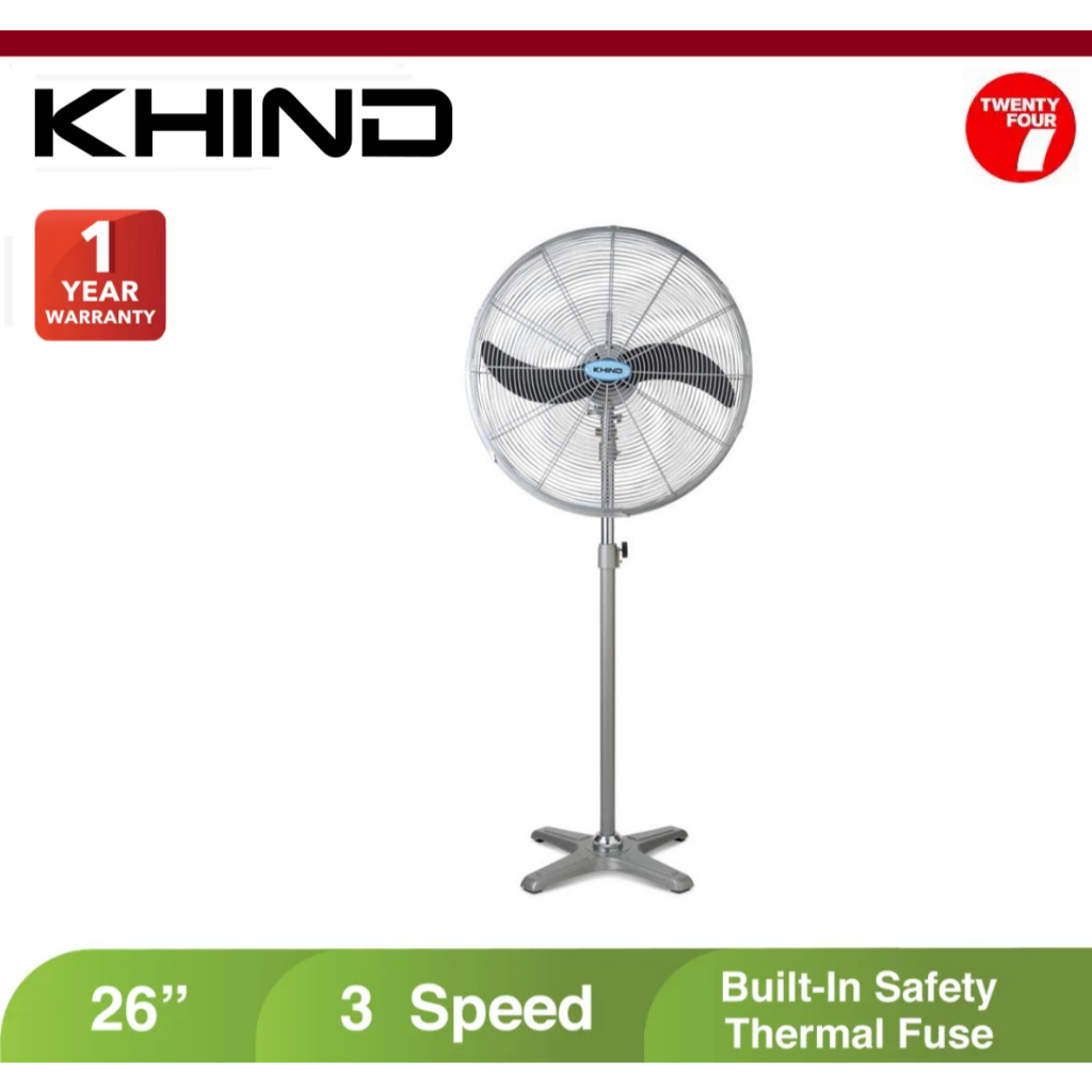 KHIND 26" Industrial Stand Fan SF2602 | Shopee Malaysia