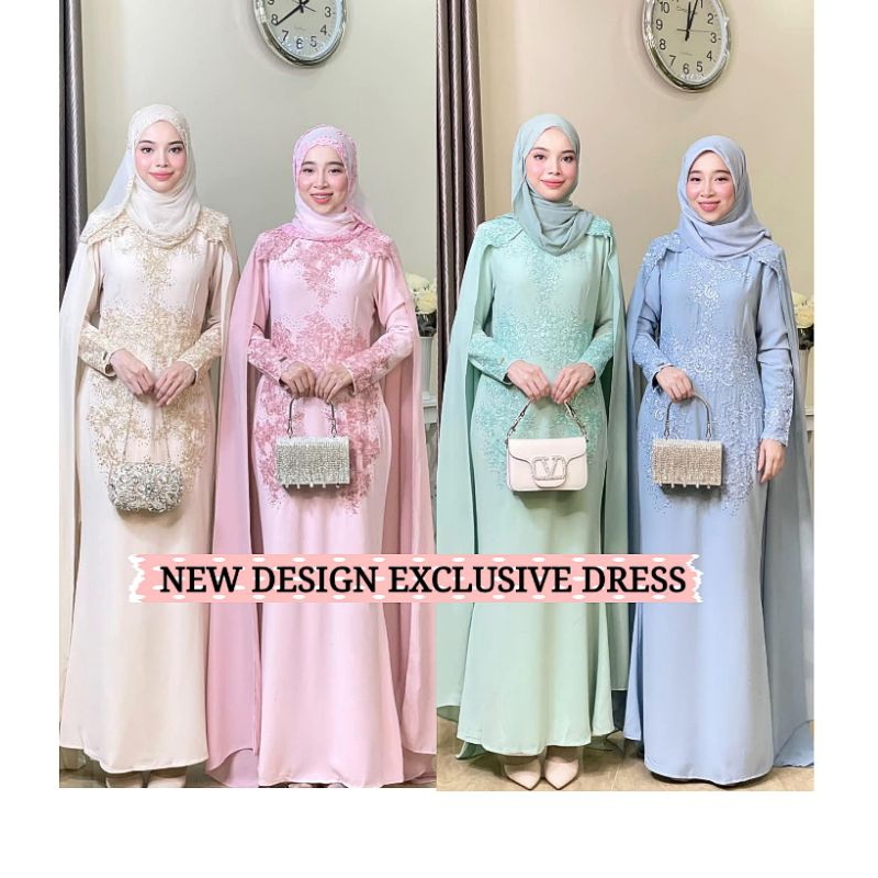 JUBAH DRESS EXCLUSIVE SAIZ 36-44 | Shopee Malaysia