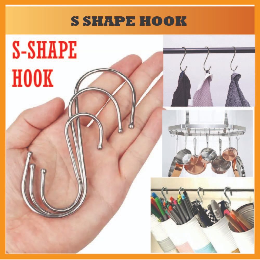 [S Shape] S Shape Hook / Pengantung S / Penyangkut S / S Shaped Hanger ...