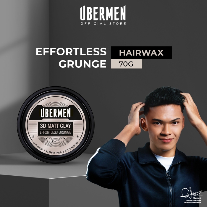 Ubermen Hairwax (3D Matt Clay) 70g | Shopee Malaysia