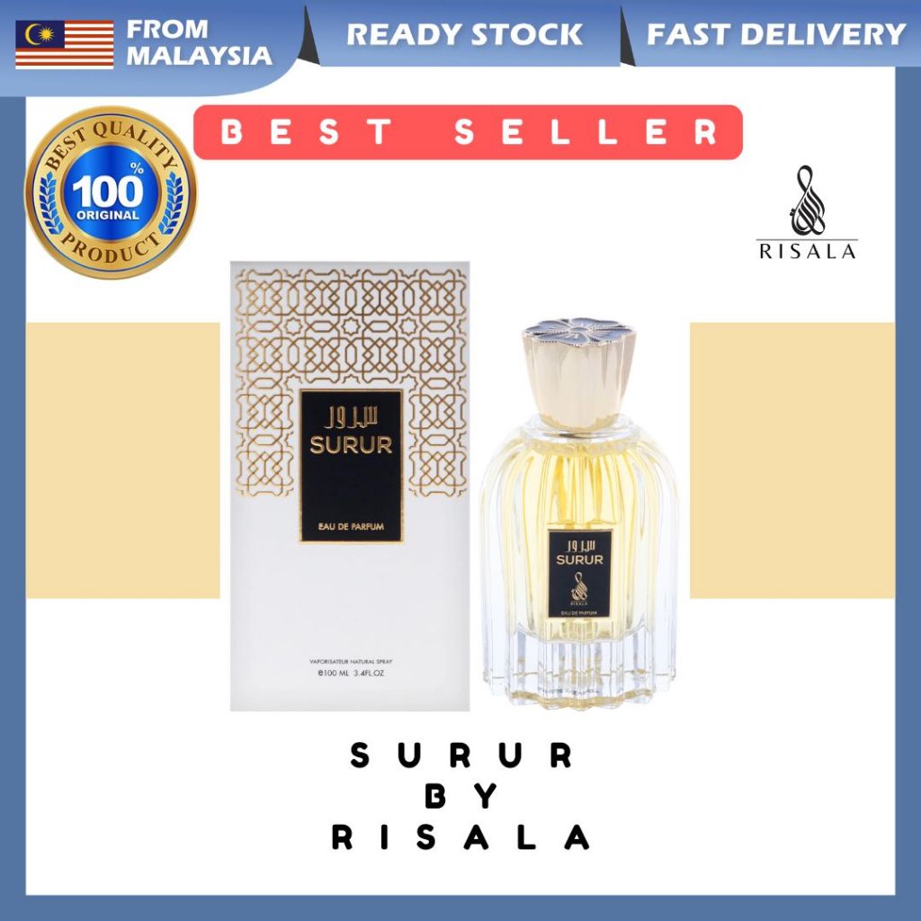 SURUR RISALA 100ML EDP FOR WOMEN PERFUME DUBAI | Shopee Malaysia