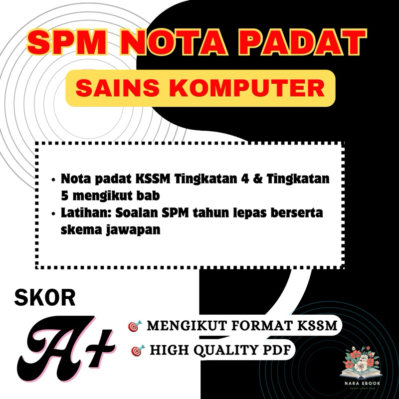 [PDF] SPM Nota Sains Komputer Tingkatan 4 & Tingkatan 5 | Padat & Ringkas | Instant 🔥 | Shopee ...