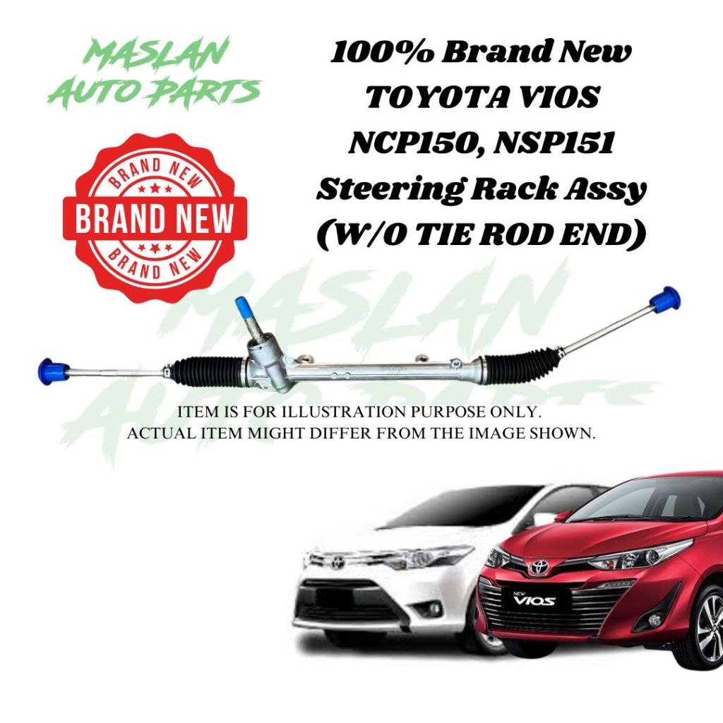 Toyota Vios NCP150 / NSP151 100% Brand New OEM Power Steering Rack (W/O ...