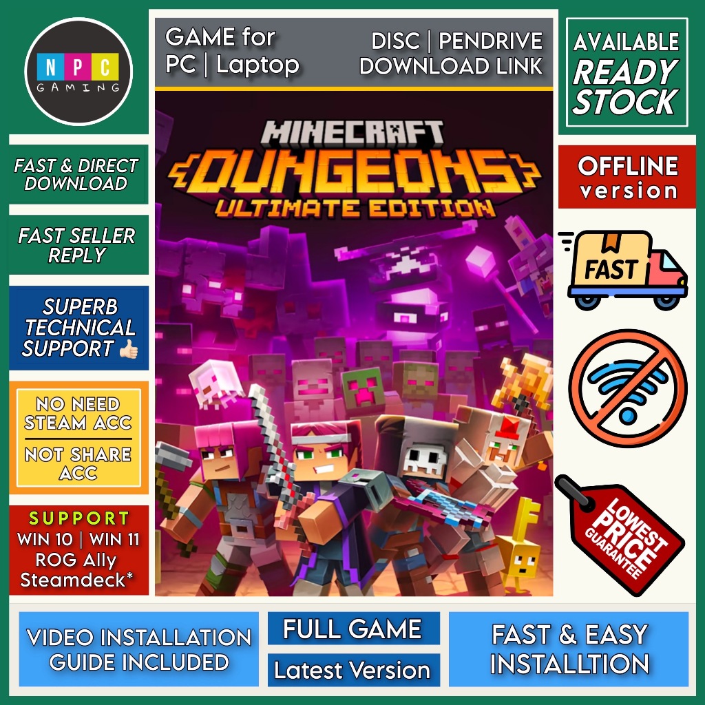 [PC Game] Minecraft Dungeons Ultimate Edition - Offline [Disc ...