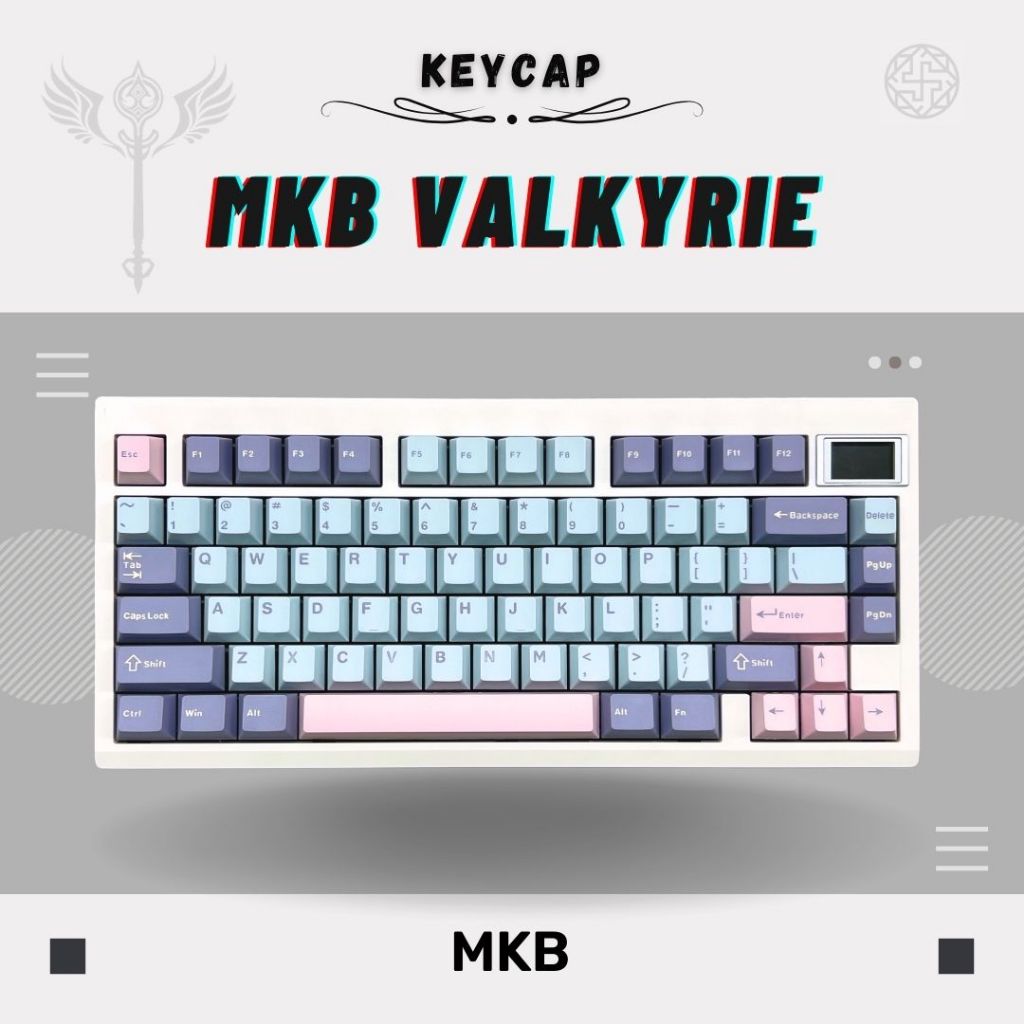 MKB Valkyrie PBT Double Shot Cherry Profile Keycap Set for Mechanical ...