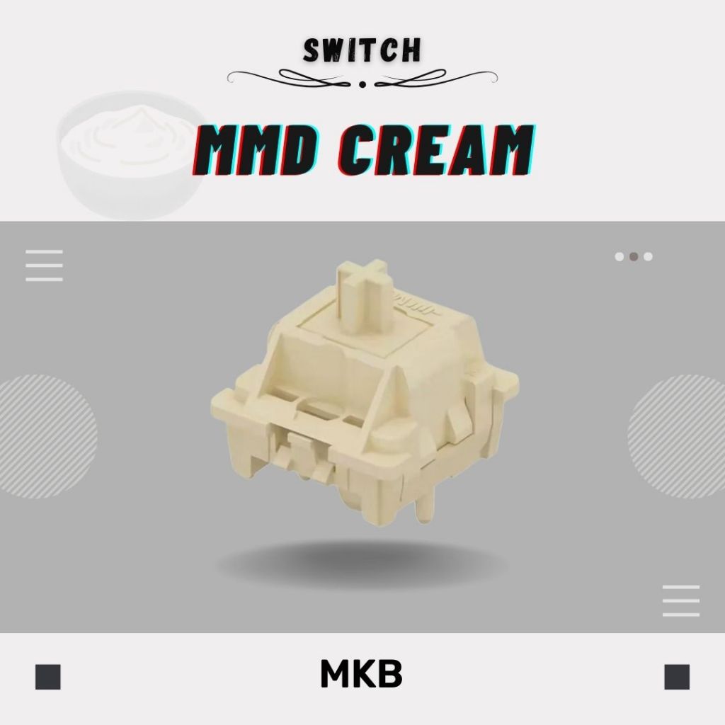 MKB MMD Cream V3 POM Linear Switch for Mechanical Keyboards | Shopee ...