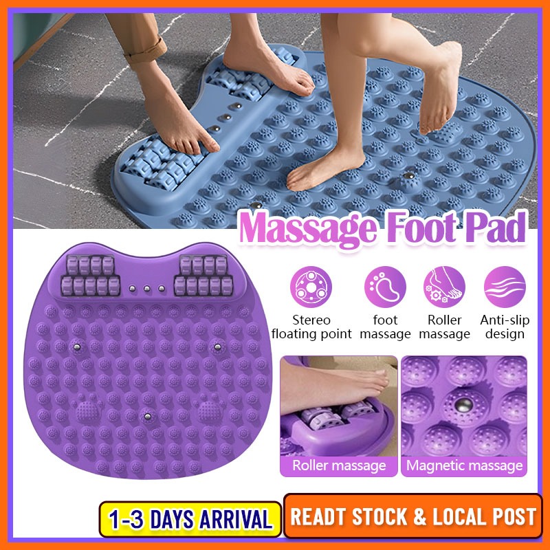 Foot Massage Pad Upgrade with Roller Foot Sole Premium TPE Exercise ...