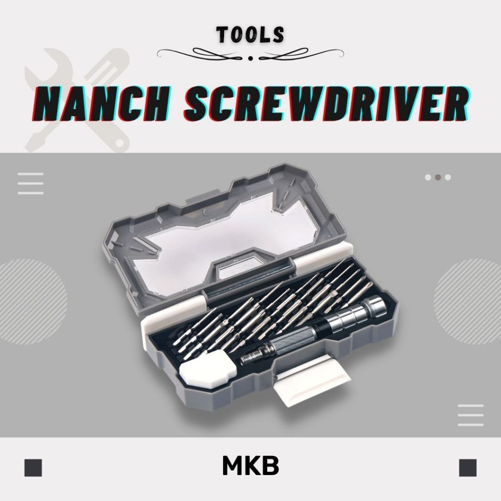 Nanch Magnetic 23 In 1 Screwdriver Set with Screw Storage Tray for ...