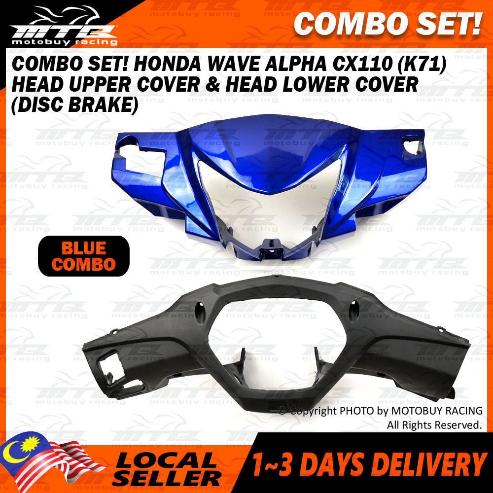 HONDA WAVE ALPHA CX110 (K71) HEAD UPPER COVER & HEAD LOWER COVER DISC ...