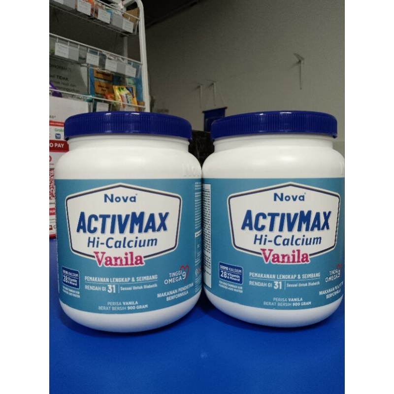 NOVA ACTIVMAX HI-CALCIUM VANILLA SESUAI UNTUK DIABETIK 900g | Shopee ...