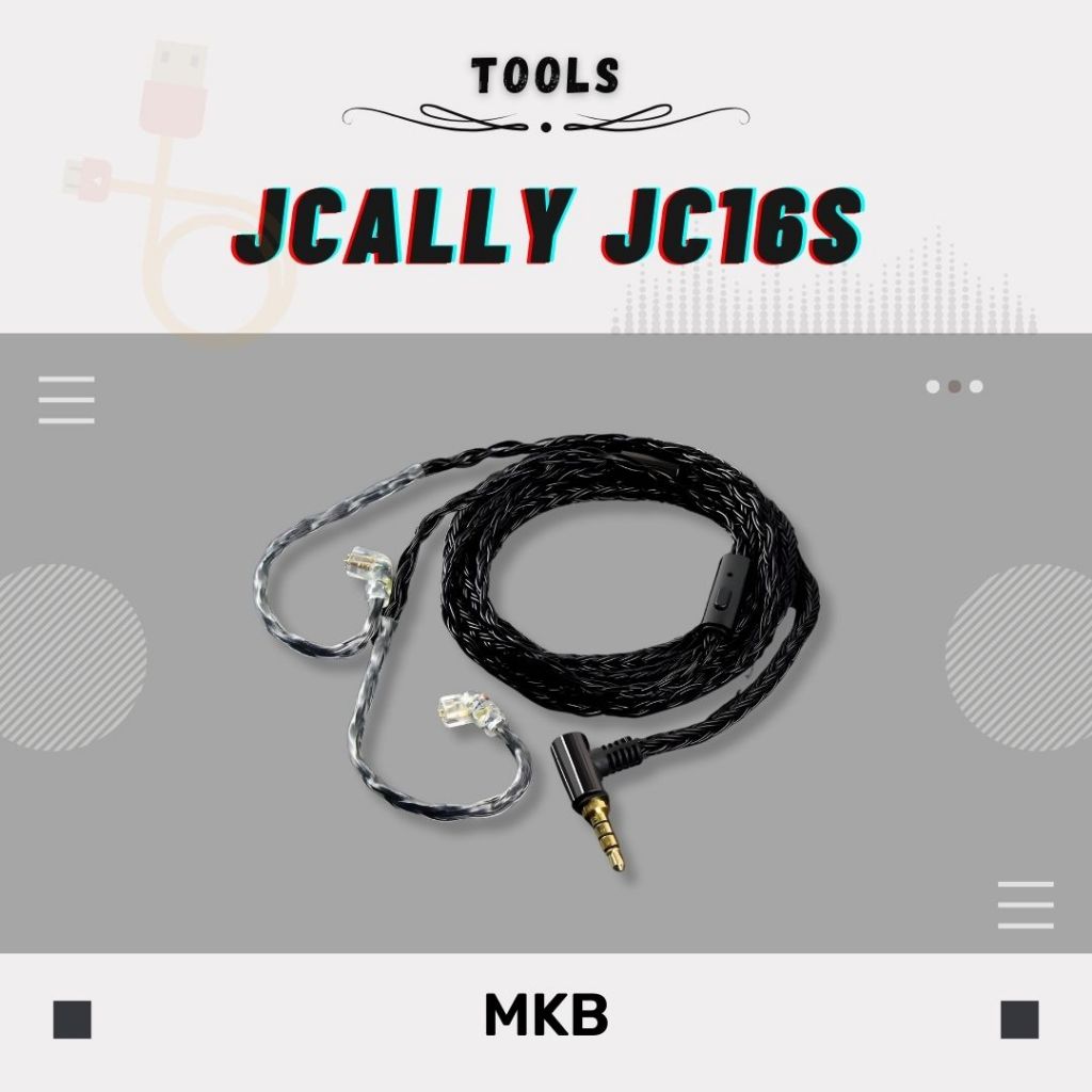 JCALLY JC16S Hi-Fi Tri-Band High Resolution Microphone 3.5mm Gold Plug ...