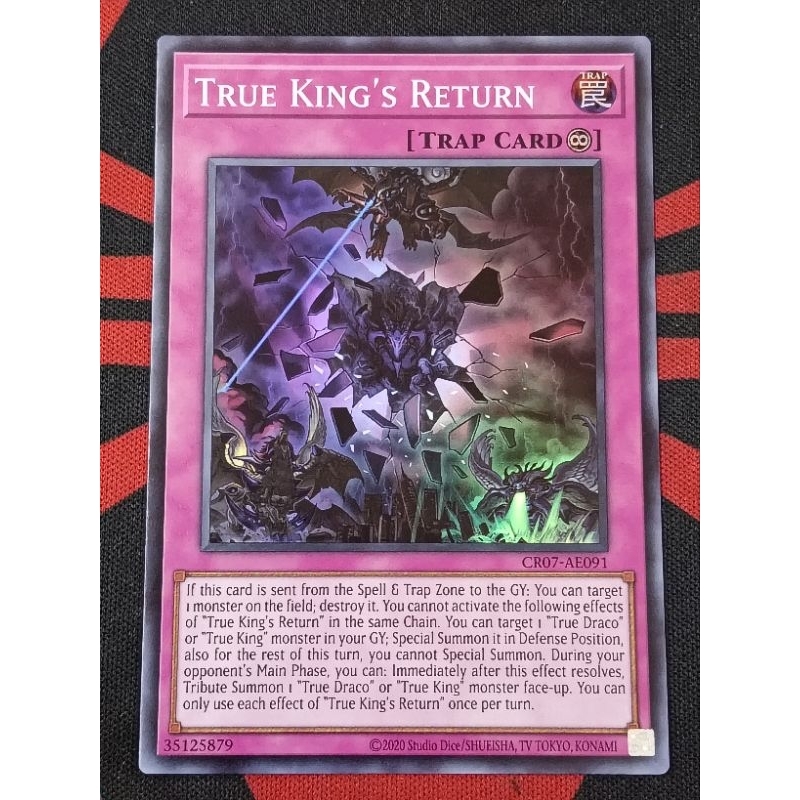 YUGIOH KONAMI CR07-AE091 True King's Return (SR) | Shopee Malaysia