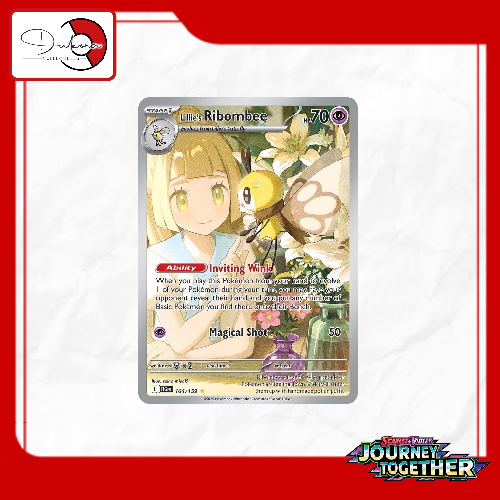 Lillie's Ribombee - 164/159 - IR [Pokémon TCG : Scarlet & Violet ...