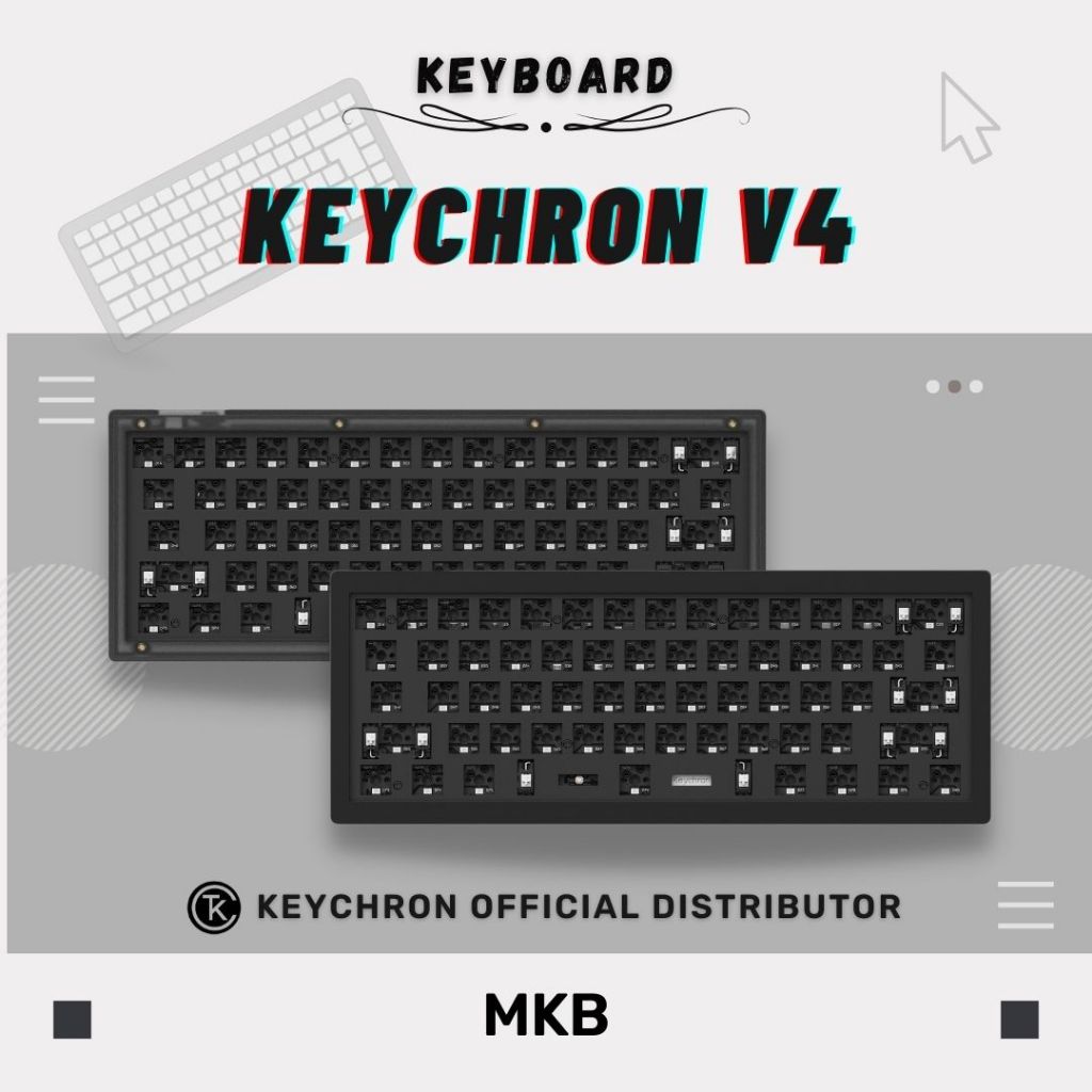 Keychron V4 60% Layout Hot-Swap Custom RGB South Facing PCB QMK VIA ...