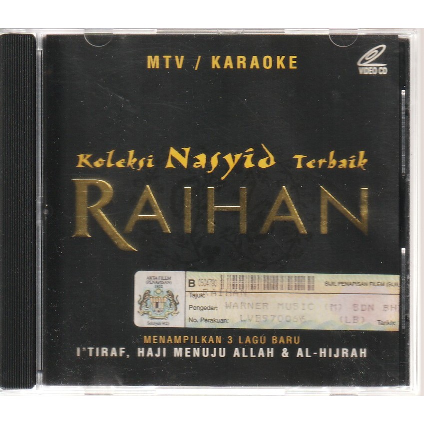 VCD RAIHAN : KOLEKSI NASYID TERBAIK [ ORIGINAL VIDEO CD ] | Shopee Malaysia