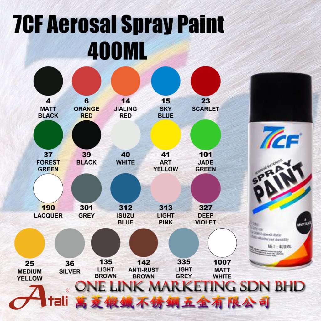 7CF Aerosol Spray Paint (400ML) | Shopee Malaysia
