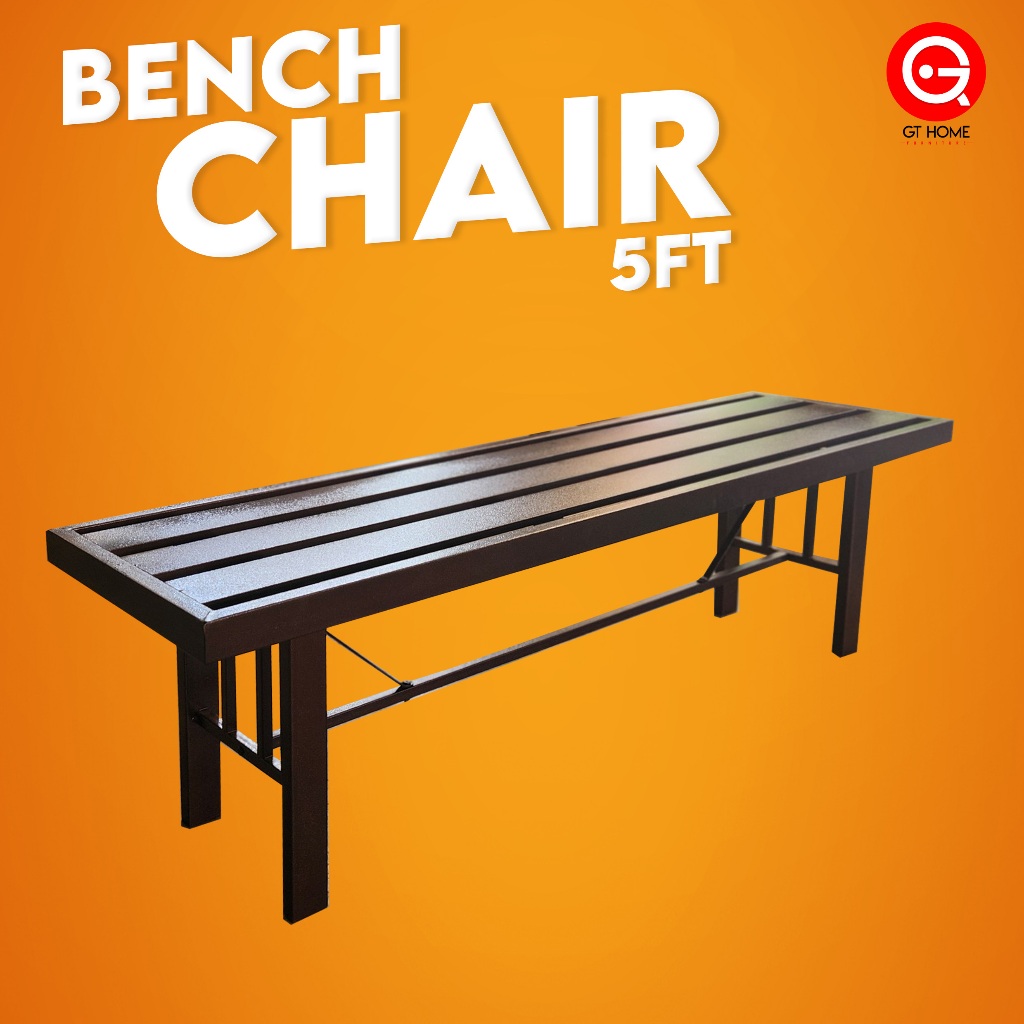 READY STOCK KEDAH GT Home Furniture 4ft/5ft Metal Bench Chair Long ...