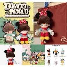POPMART DIMOO WORLD Disney Series Vinyl Plush Keyring Blind Box Figure ...