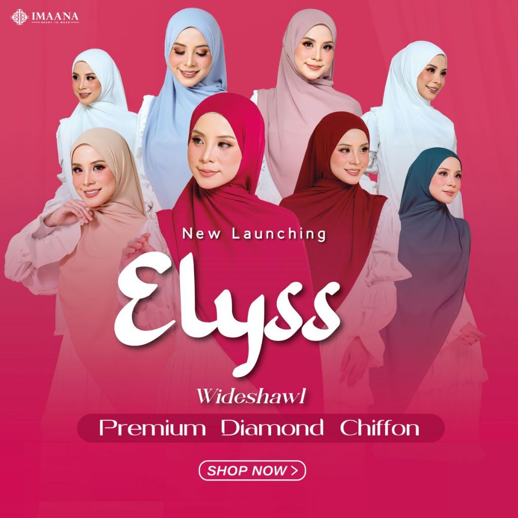 IMAANA ELYSS WIDESHAWL [2.2 METER CURVE ENDING]PREMIUM DIAMOND CHIFFON ...