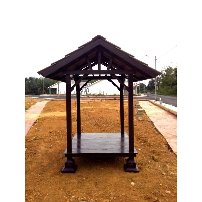 wakaf gazebo 5x5 kayu merawang dan meranti merah | Shopee Malaysia