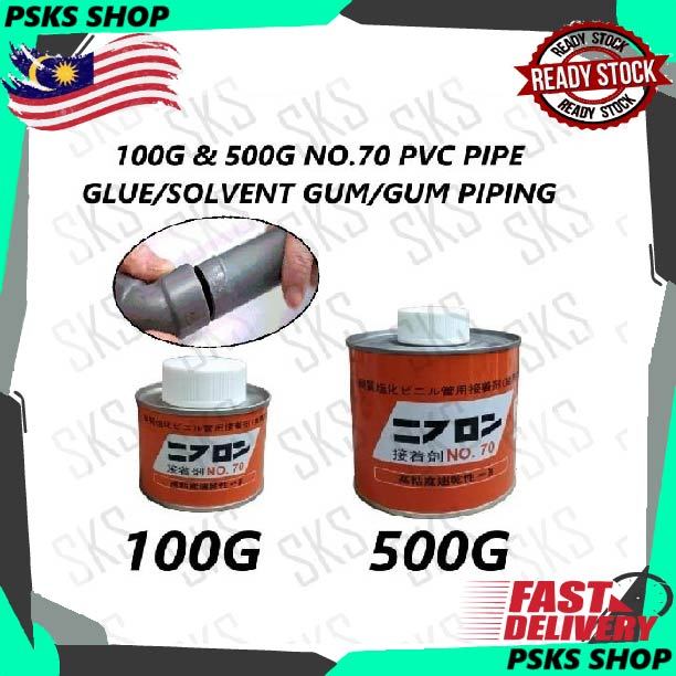 100% ORIGINAL NO70 Japan PVC Pipe Glue Solvent Cement Gum 100G/500G ...