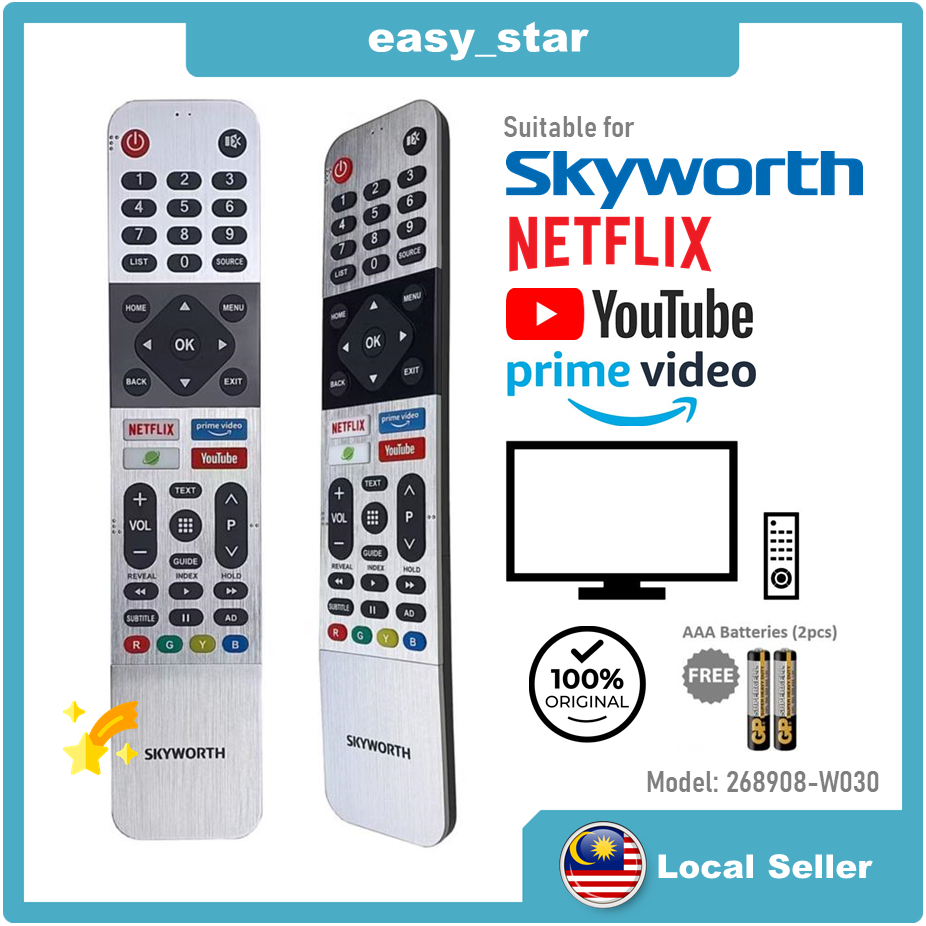 Original Skyworth Smart android Led TV Remote Control (268908-W030 ...