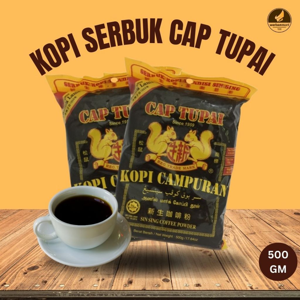 serbuk kopi CAP TUPAI coffee powder 500g | Shopee Malaysia