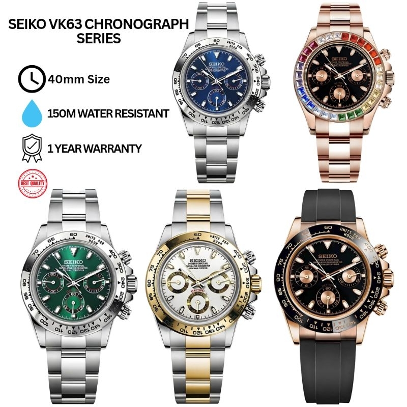 Seiko VK63 Chronograph / Daytona / Luminous / VK63 / Chronograph ...