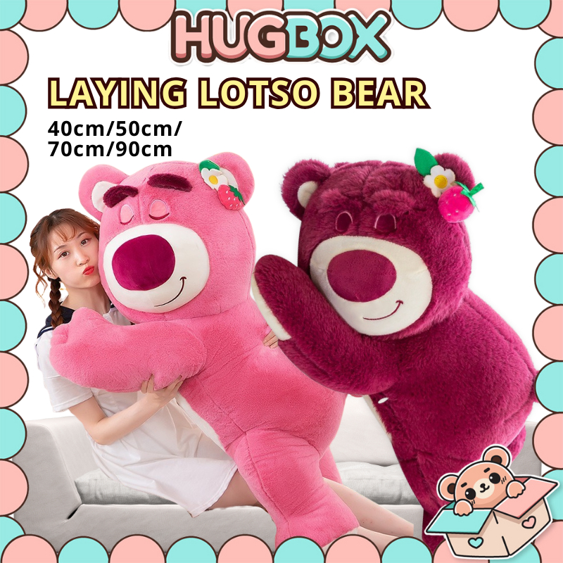 🌈HugBox 90cm Strawberry Bear Lotso Patong Lotso Teddy Bear Lotso Anak ...