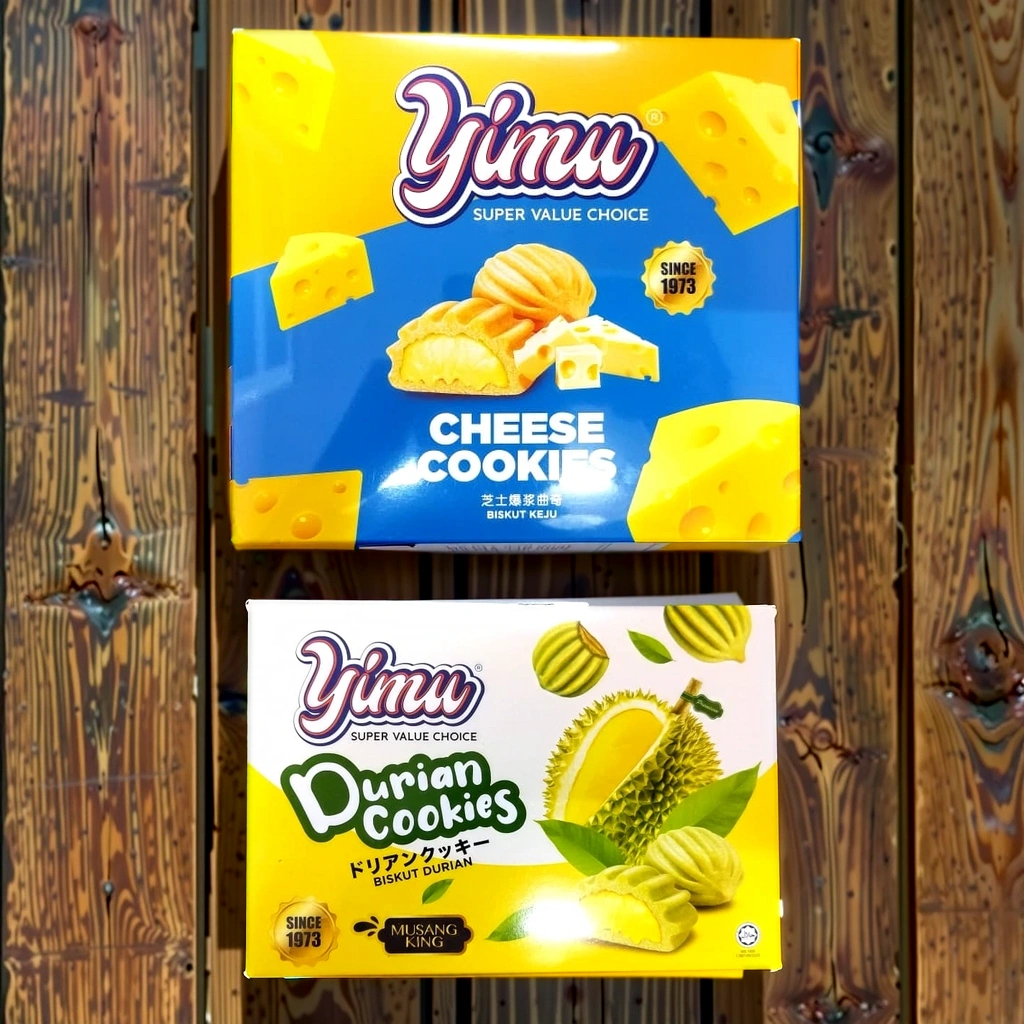 🍪 Yimu Cookies – Cheese & Musang King Durian Flavors | Biskut Keju ...