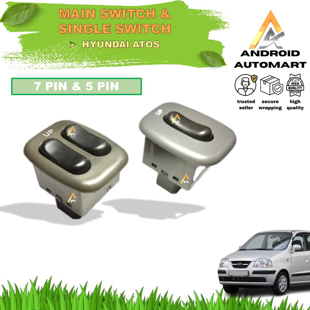 WARRANTY Hyundai Atos Power Window Switch - Main & Sub Switch / Suis ...