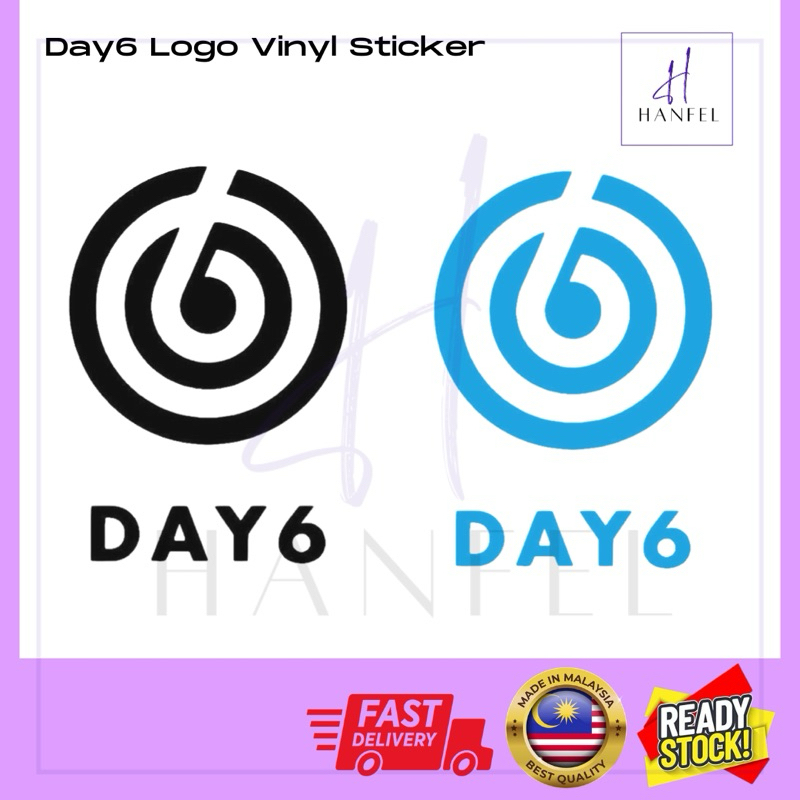 DAY6 Logo Version Kpop Day 6 design vinyl sticker ( Die-cut) | Shopee ...