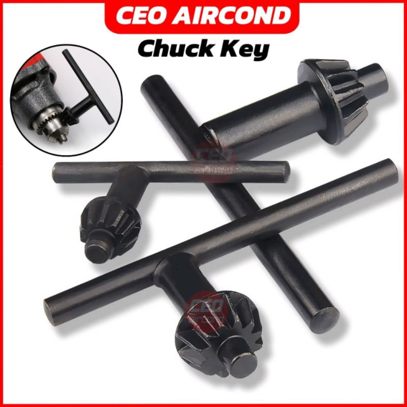 CEOapt Drill Chuck Key Pembuka Kunci Mesin Gerudi 3/8" 10mm 1/2" 13mm 5 ...