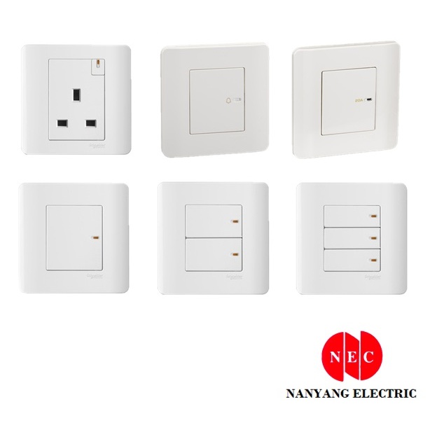 Schneider Zencelo Series White Switches & Sockets | Shopee Malaysia
